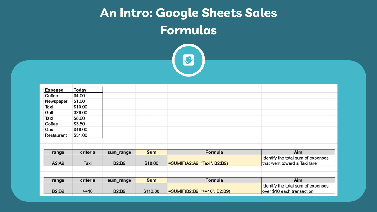 An Introduction to Google Sheets Sales Formulas | Teamgate Blog